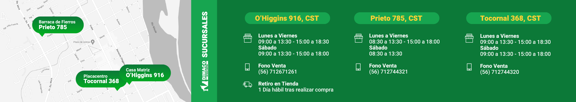 Dimaco en todas contigo!